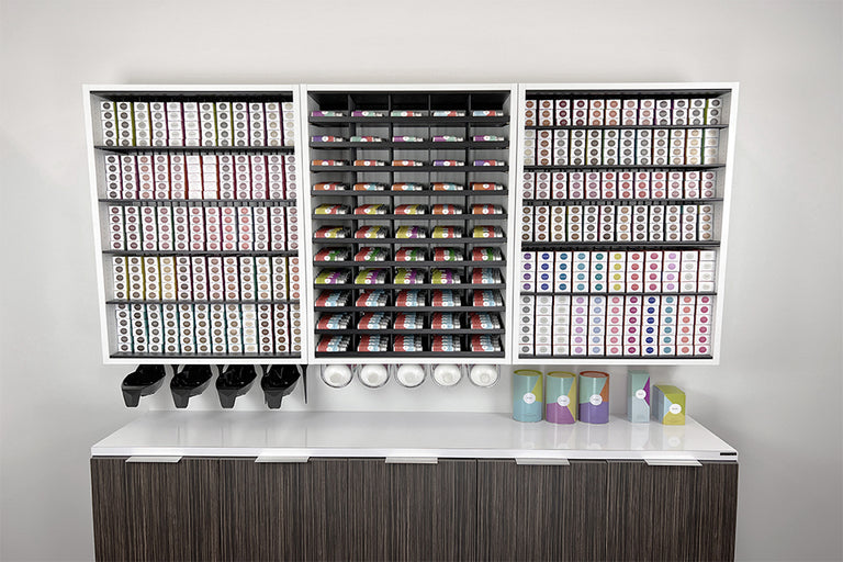 Hair Color Organizer Rack for Salons | Dyerector