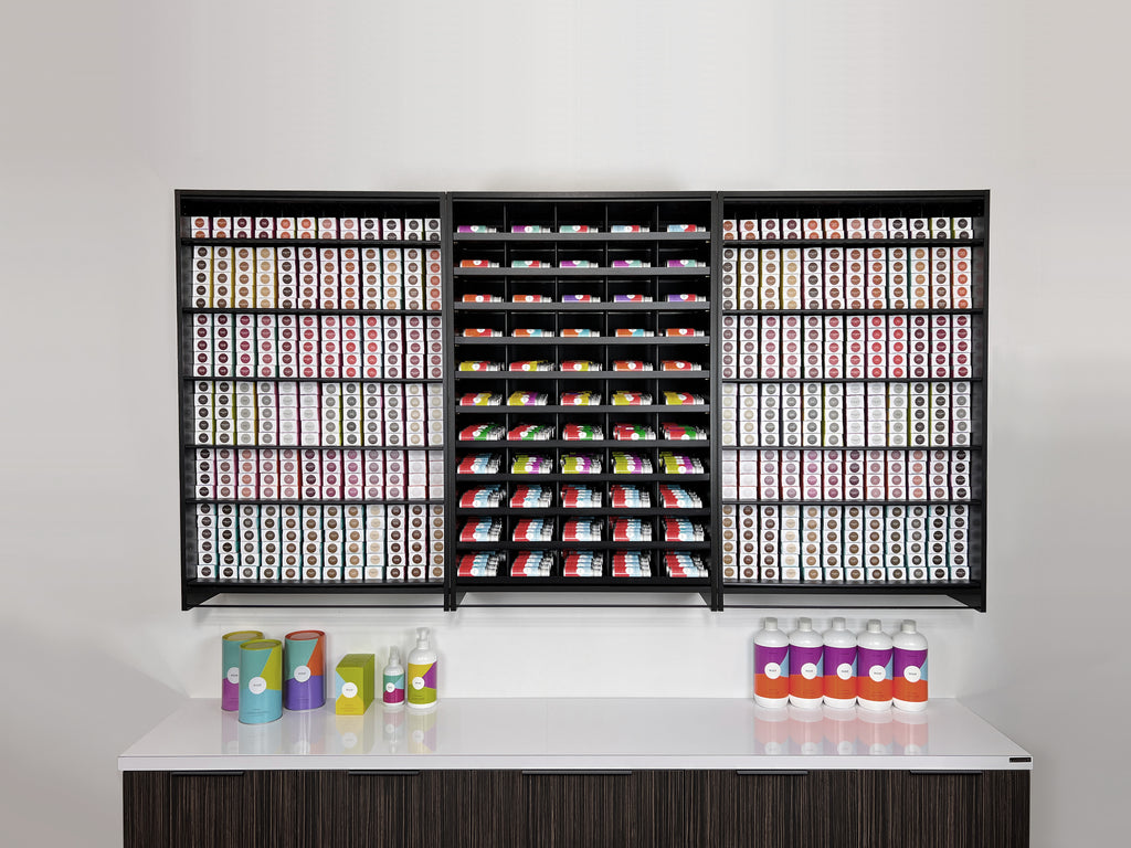 Hair Color Organizer Rack for Salons | Dyerector