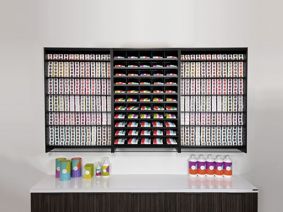 Hair Color Organizer Rack for Salons | Dyerector